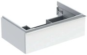 Geberit iCon - Umyvadlová skříňka 74x25x48 cm, 1 zásuvka, lesklá bílá 502.311.01.2