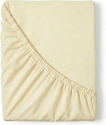 Kvalitex Saténové prostěradlo s gumou smetanová, 90 x 200 cm