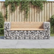 Zahradní lavice gabionový design 184x71x65,5cm masivní borovice 3196236