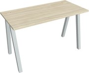 Kancelářský pracovní stůl Hobis UEA 1200, bílá RAL 9016, deskaakát