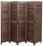Paraván Shabby vintage C30 - 170 x 205 cm - Hnědá