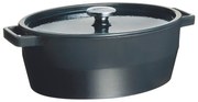 Pyrex Litinový kastrol s poklicí 6 l, 33 x 25 cm, šedá, 6 l