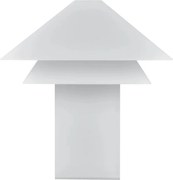 Bílá LED stmívatelná stolní lampa s kovovým stínidlem (výška 33,5 cm) Sanaka – Blomus