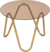 Kulatý odkládací stolek se skleněnou deskou ø 50 cm Ventana Round – Leitmotiv