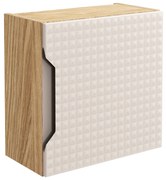 Comad Koupelnová skříňka závěsná horní Qubik Luxor Beige 35 béžová/dub olejovaný