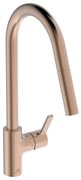 Ideal Standard Gusto - Dřezová baterie s výsuvnou koncovkou, Sunset Rose BD414J4