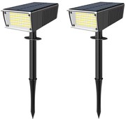 Bezdoteku LEDsolar 72 venkovní světlo do země 2 ks, 72 LED, bezdrátové, iPRO, 2W, studená barva