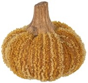 Oranžová látková dekorace dýně Pumpkin S - Ø 9*8 cm