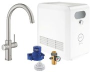 Grohe Blue Professional - Dřezová baterie s chladicím zařízením a filtrací, supersteel 31323DC2