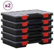 Organizéry na součástky 10 ks 34,5 x 25 x 5 cm polypropylen 3106443
