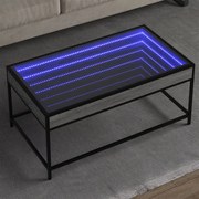 Konferenční stolek s Infinity LED šedý sonoma 90 x 50 x 41 cm