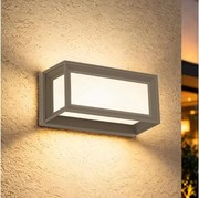 Brilagi - LED Venkovní nást. svítidlo se senzorem PARKER LED/12W/230V šedá IP44