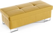 Eka Podnožka WILIAM 105 cm Barva látky: Žlutá (Kronos 01)