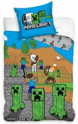 Carbotex Dětské bavlněné povlečení – Minecraft Time to Mine