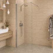 Bezrámová sprchová zástěna HANS WALK 100 cm Brillant Sklo TRANSPARENT 200 cm HA FXP 10020 VPE