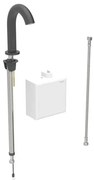 Geberit Piave - Elektronický umyvadlový ventil, napájení z generátoru, easy to clean, Bluetooth, matná černá 116.165.14.1