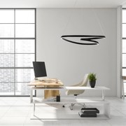 Toolight Stropní svítidlo závěsné smyčky LED + dálkové ovládání APP 796 cp černá