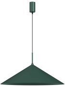 Závěsné svítidlo Capital, 1x zelené kovové stínítko, (fi 60cm), gr