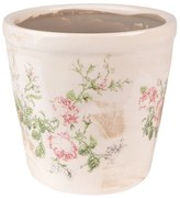 Keramický obal na květináč s růžemi Roses V L – 17x16 cm