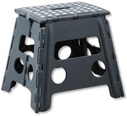 Kesper Skládací schůdky, plastová stolička, antracit s výškou 32cm