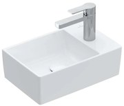 Villeroy & Boch Memento 2.0 - Umývátko 40x26 cm, bez přepadu, 1 otvor pro baterii, CeramicPlus, alpská bílá 432340R1