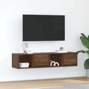 TV skříňky 2 ks Hnědý dub 60x31x25,5 cm Dřevěná konstrukce