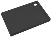Vanička obdélníková Black Mat 80x100x12 Espera Plus AQM4636CMG