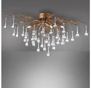 Paul Neuhaus 8090-11 - Přisazený lustr ICICLE 4xG9/40W/230V 30x60 cm mosaz
