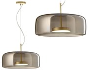 Toolight Skleněné závěsné stropní svítidlo APP310-1CP LOFT