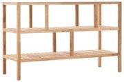 Koupelnový regál masivní ořechové dřevo 100 x 40 x 65 cm 247100