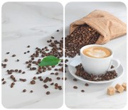 Kryty na sporák z tvrzeného skla v sadě 2 ks 52x30 cm Café Aromatica – Maximex