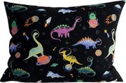 Povlak na polštář z mikrovlákna DINO SPACE 50x70 cm, barevný