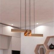 Eglo 901864 - LED RGBW Stm. Lustr na lanku FOLCINO-Z 2xLED/18W/230V měděná/černá