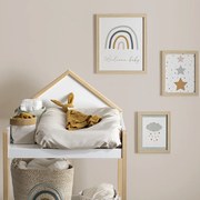 Atmosphera for Kids Sada dekorativních obrazů Welcome baby 3 ks 28x33 cm