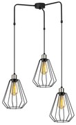 Černé kovové závěsné svítidlo Opviq lights Mathaios