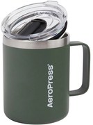 Aeropress travel coffee mug zelený