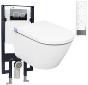 WC Set 18: Sprchovací toaleta Pro + 1102Předstěnový instalační systém G3008 se splachovacím panelem - WC sedátko Soft-Close