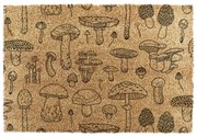 Rohožka z kokosového vlákna 60x90 cm Mushrooms – Artsy Doormats