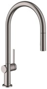 Hansgrohe M54 - Dřezová baterie Talis s výsuvnou sprškou, kartáčovaný černý chrom 72800340