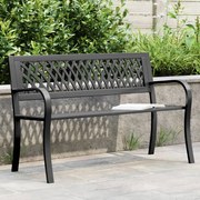 Zahradní Lavice Černá 120 Cm Ocel