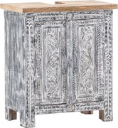 furniture-nabytek.cz - Masivní umyvadlová skříňka Santoro z dřeva Holz - Mango, lakovaná, šedá