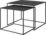 Černé kovové konferenční stolky v sadě 2 ks 50x60 cm Fera – Blomus