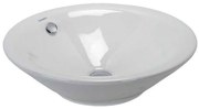 Duravit Starck 1 - Umyvadlová mísa, průměr 33 cm, s přepadem, WonderGliss, bílá 04083300001