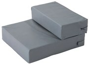 PawHut pet schody skládací dvoustupňová podložka pro psy a kočky šedá L45xW39xH20 cm ideální pro malá zvířata | Aosom.de