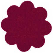 Vopi, Kusový koberec Eton vínově červený květina, 120x120 kytka, červená, ložnice