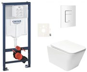 Závěsný wc set do lehkých stěn / předstěnová montáž SAT Infinitio SIKOGRSIN12SCSH0
