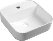 Sapho Sapho, MOLVENO keramické umyvadlo 39,5x14x39,5 cm, na desku, AR453