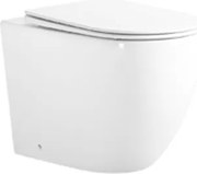 Mexen Lena stojatá WC mísa Rimless Tornado s pomalu padací slim deskou, duroplast, bílý lesk - 3222T4000