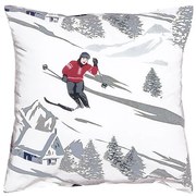 SCANquilt povlak KLASIK SOFT ski boarding bílošedá 40 x 40 cm