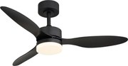 GLOBO 03608 BLACKWELL stropní ventilátor se světlem D1060mm LED 20W 1650/800lm 2700-6500K černá, časovač, dálkový ovladač